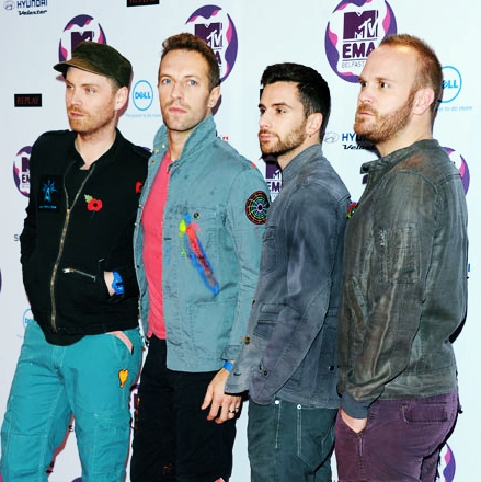 Coldplay na lista das celebridades mais poderosas de 2013.