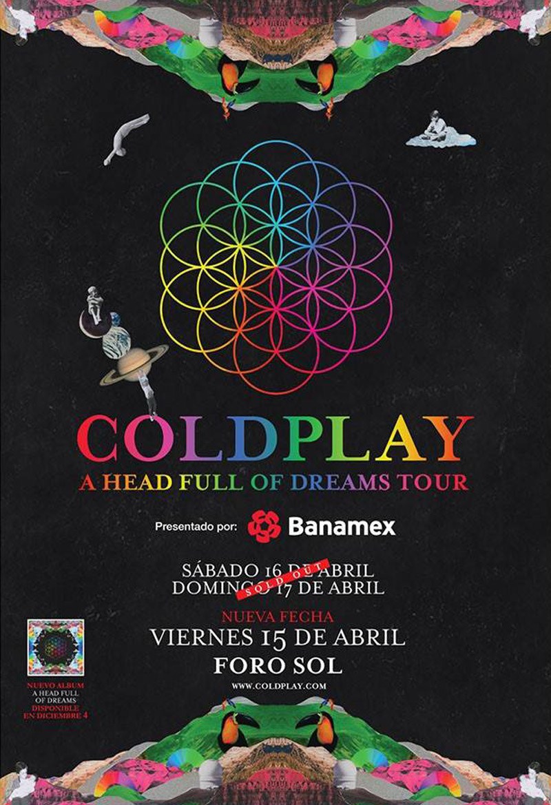 Coldplay anuncia novo show no México!
